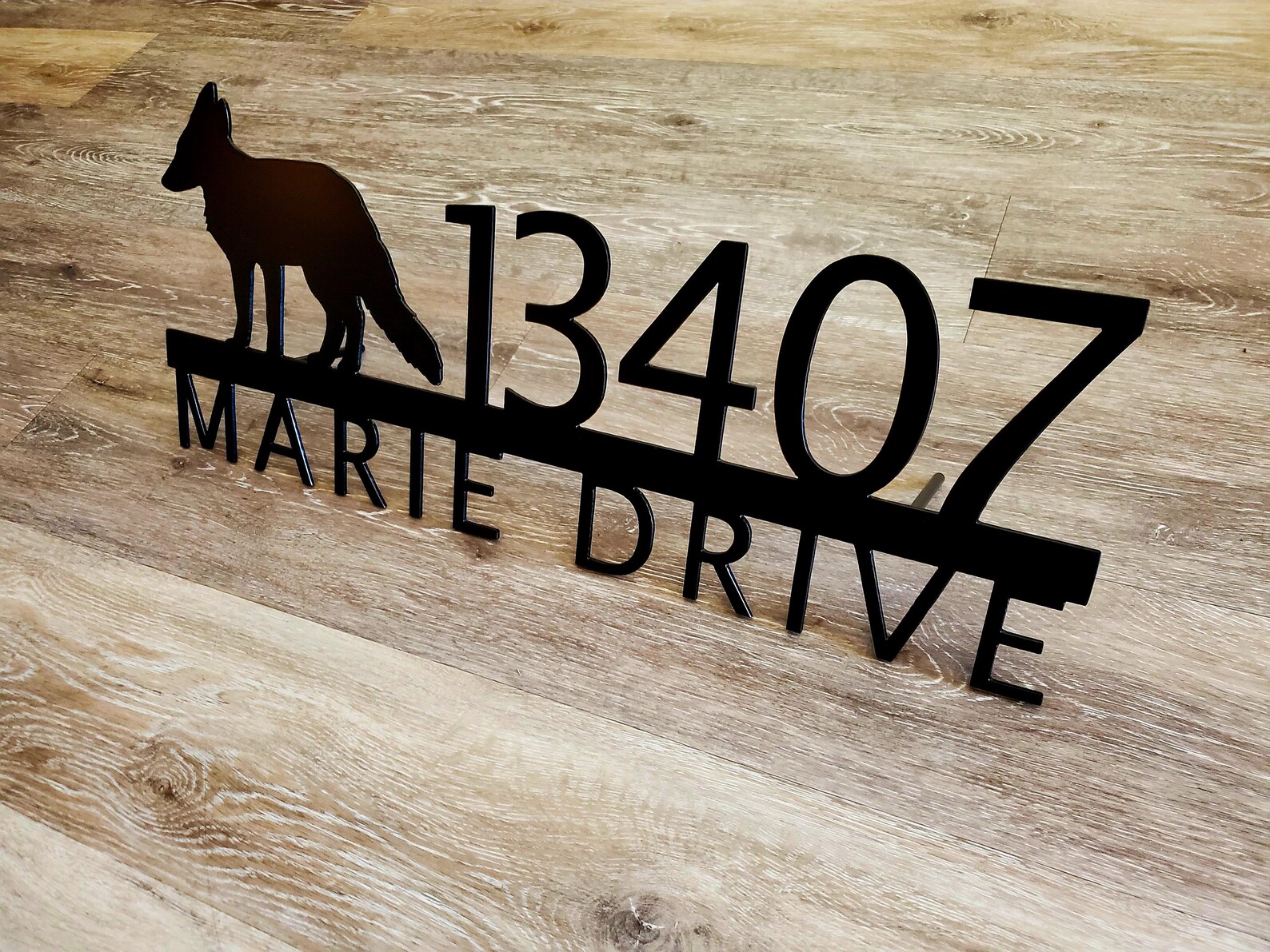Custom Metal Fox Home House Address Sign for Your Rock or Wall - Etsy
