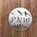 Custom Metal PNW Mountain Sign - Etsy