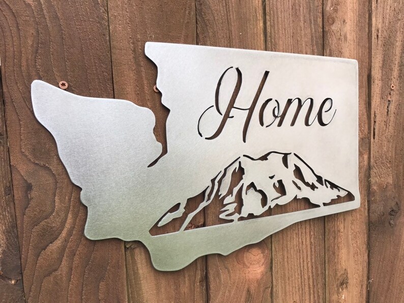 Custom Metal Home Mountain Sign - Etsy