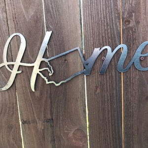 Custom Metal Washington Home Sign - Etsy