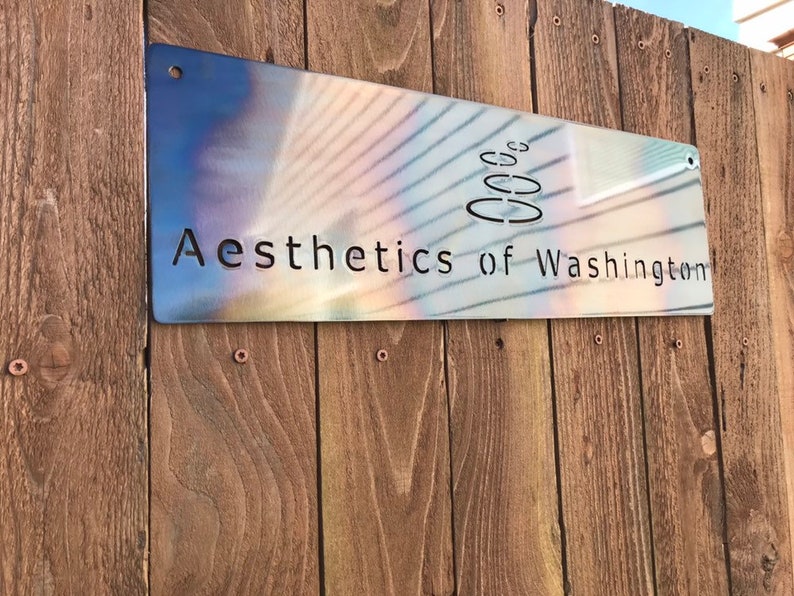 Custom Metal Business Logo or Personalize Sign - Etsy