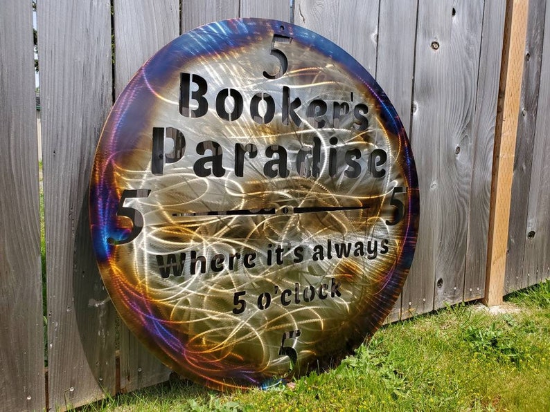 Custom Metal Always 5 O'clock Sign - Etsy