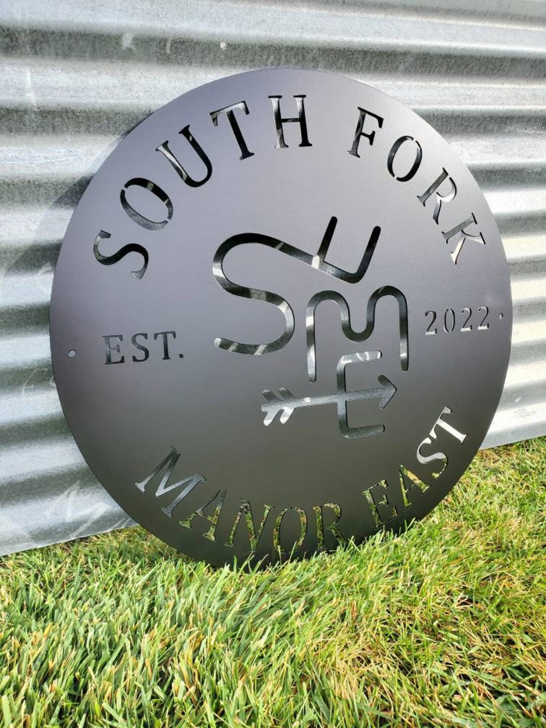 Cattle Metal Sign With Your Cattle Brand - Personalized Text - Add Your ...