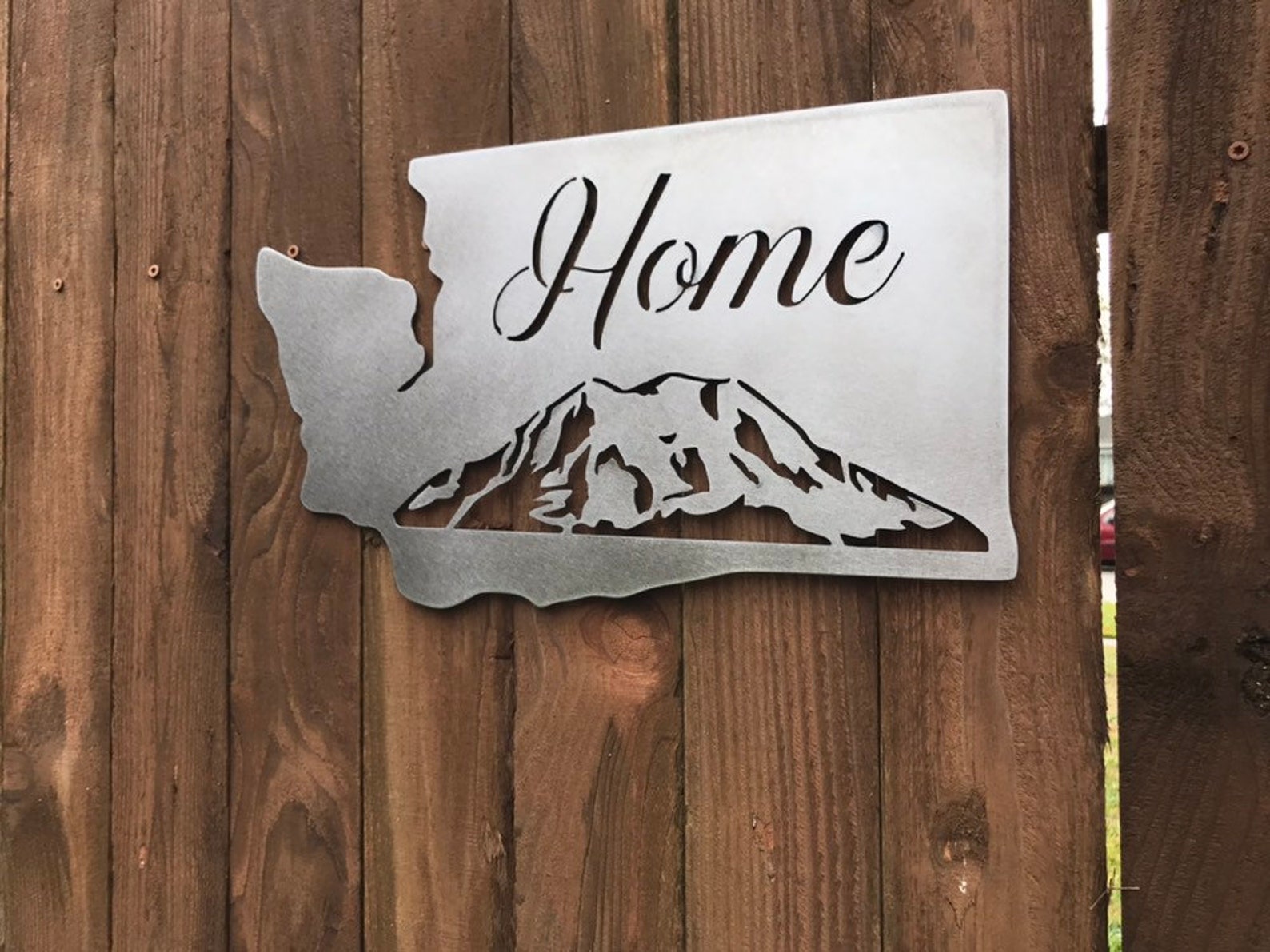 Custom Metal Home Mountain Sign - Etsy