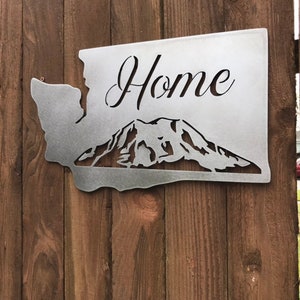Custom Metal Home Mountain Sign - Etsy