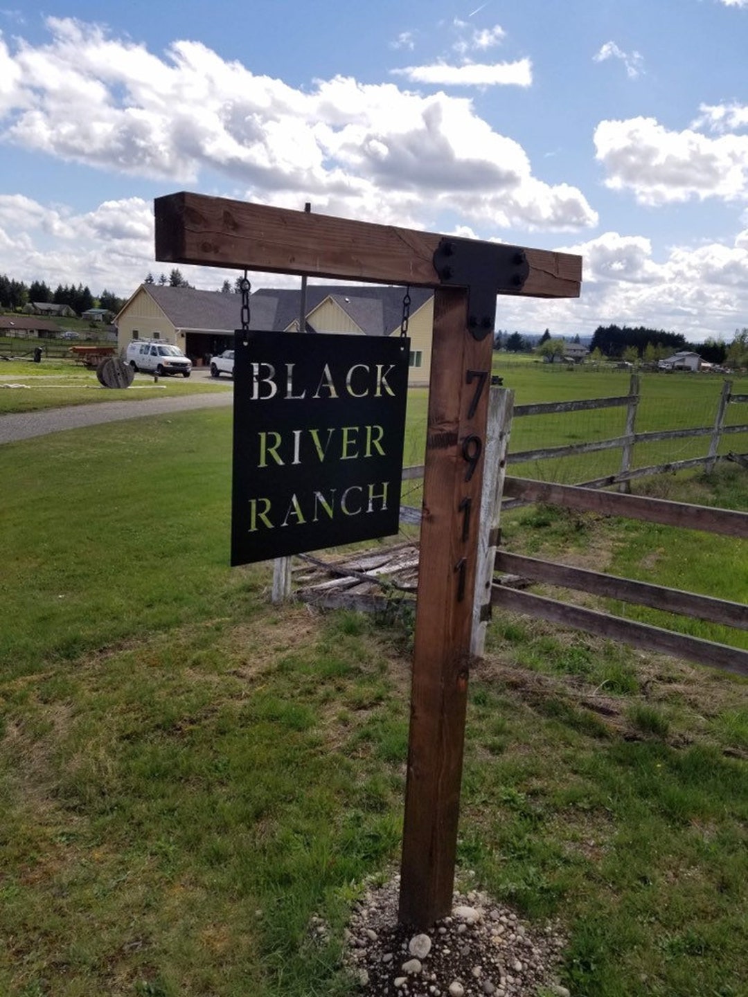 Custom Metal Ranch Entrance Sign Personalized - Etsy