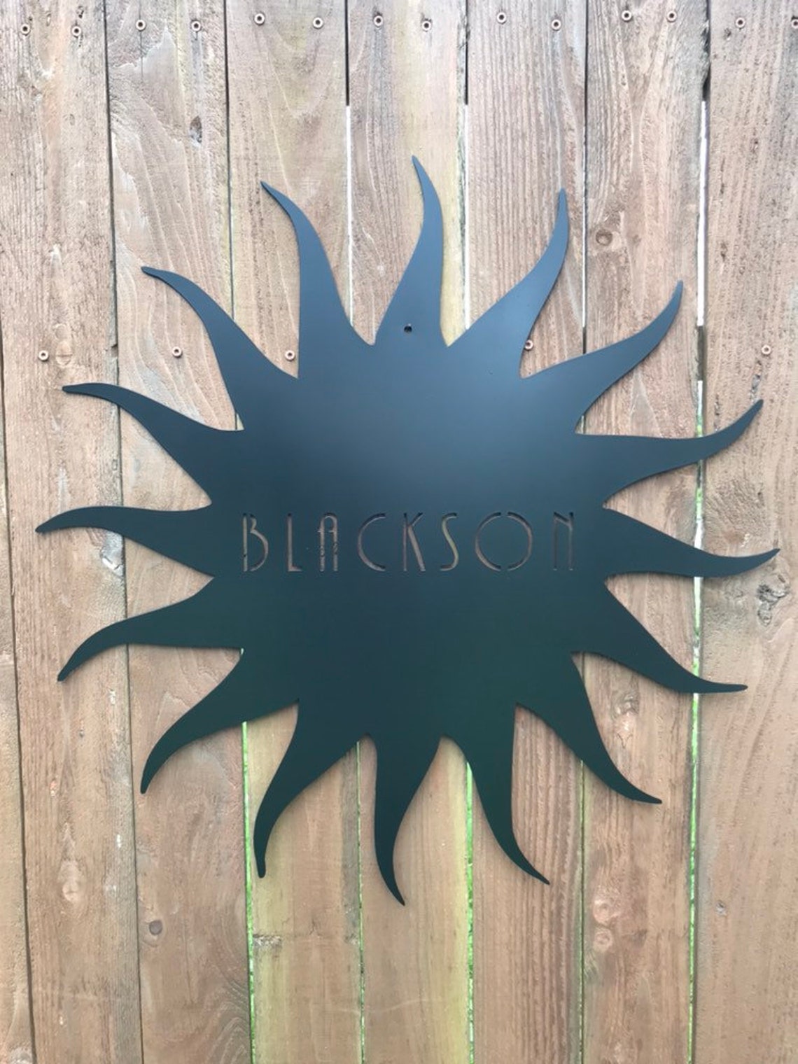 Custom Metal Personalized Sun Sign - Etsy