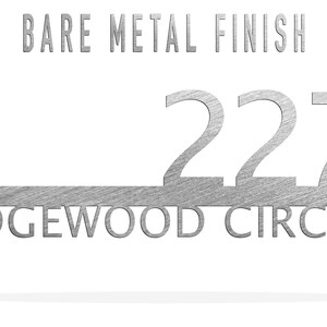 Custom Metal Address Sign for Rock Personalized Custom Address Modern ...