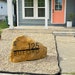 Custom Metal Address Sign for Rock Personalized Landscape Custom ...