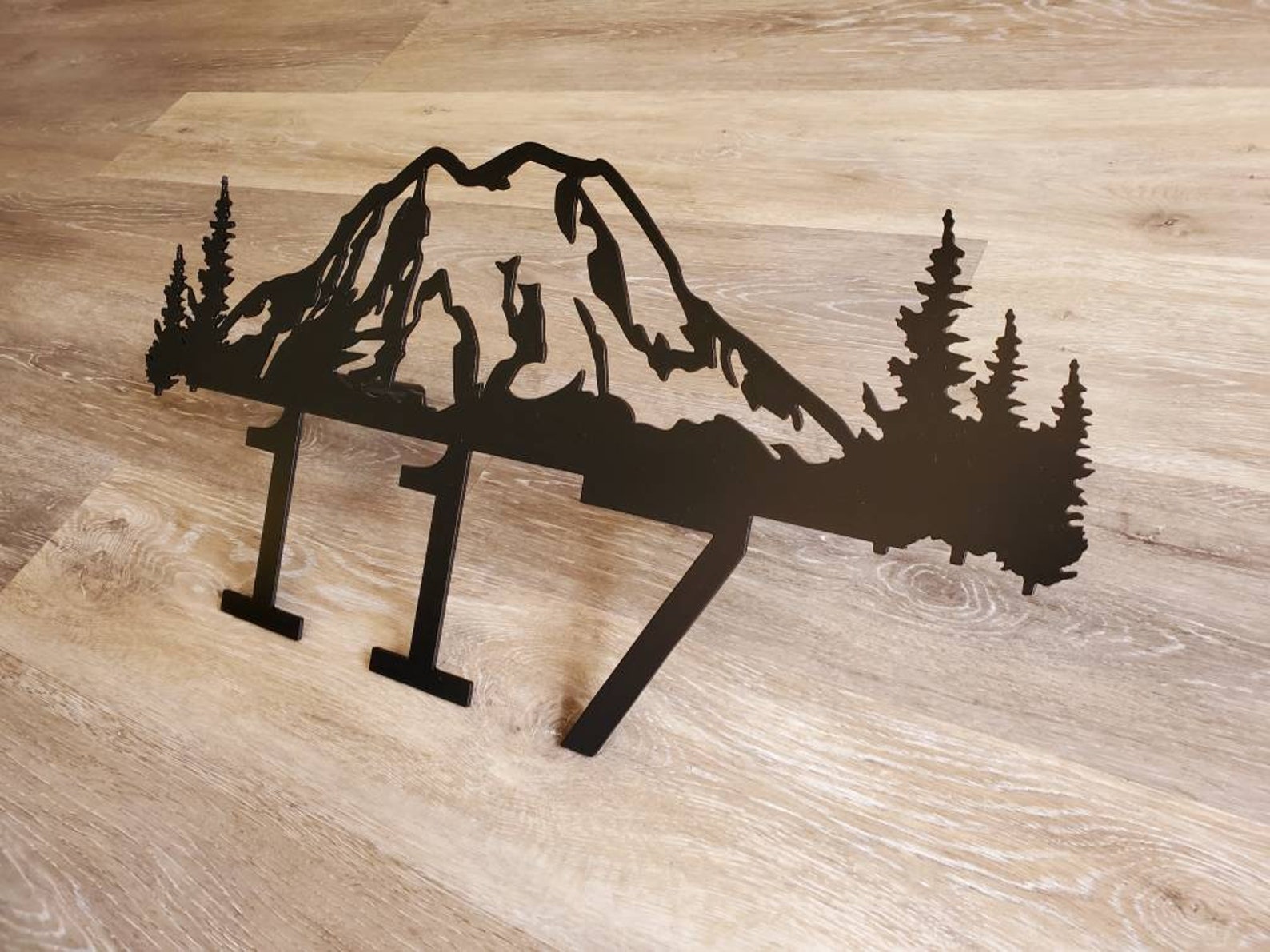 Custom Metal Mountain Home House Address Sign for Your Rock or Wall - Etsy