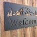 Custom Metal Mountain Welcome Sign - Etsy