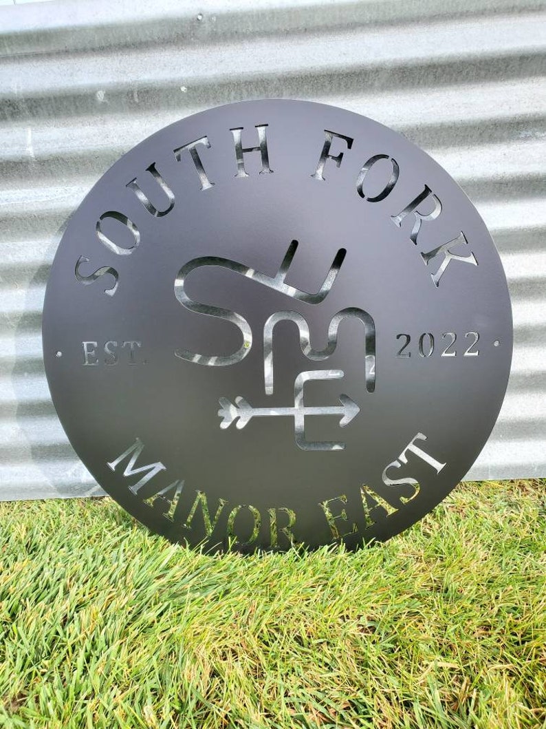 Cattle Metal Sign With Your Cattle Brand Personalized Text - Etsy