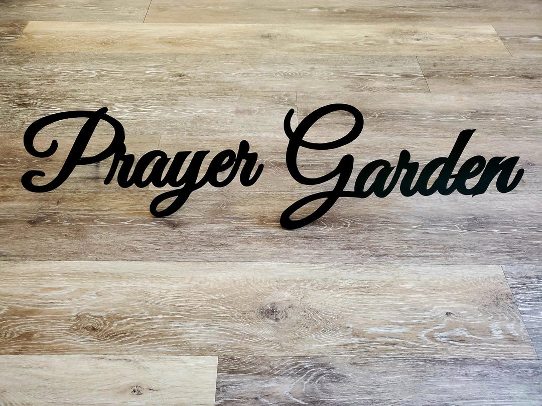 Custom Metal Prayer Garden Sign for Home Church Sign for Your Rock or ...