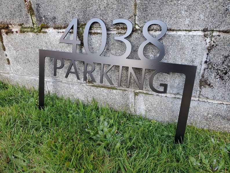 Custom Metal Home House Address Sign Yard Stake - Etsy