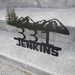 Custom Metal Mountain Address Sign Personalized With Name or Street - Etsy