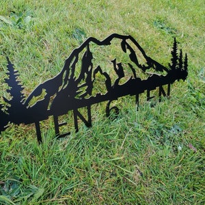 Custom Metal Mountain Home House Address Sign for Your Rock or Wall - Etsy