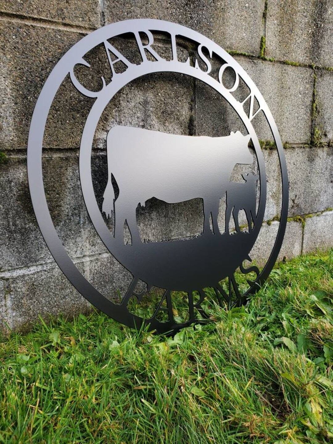 Cattle Metal Sign Custom Metal Cow and Calf Sign Personalized - Etsy