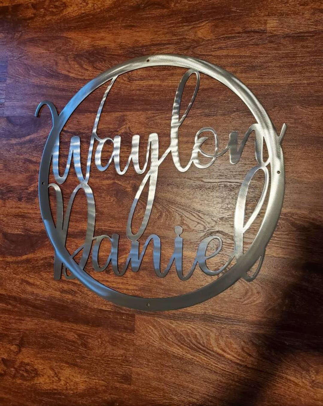 Custom Metal Name Wall Mounted Sign - Etsy