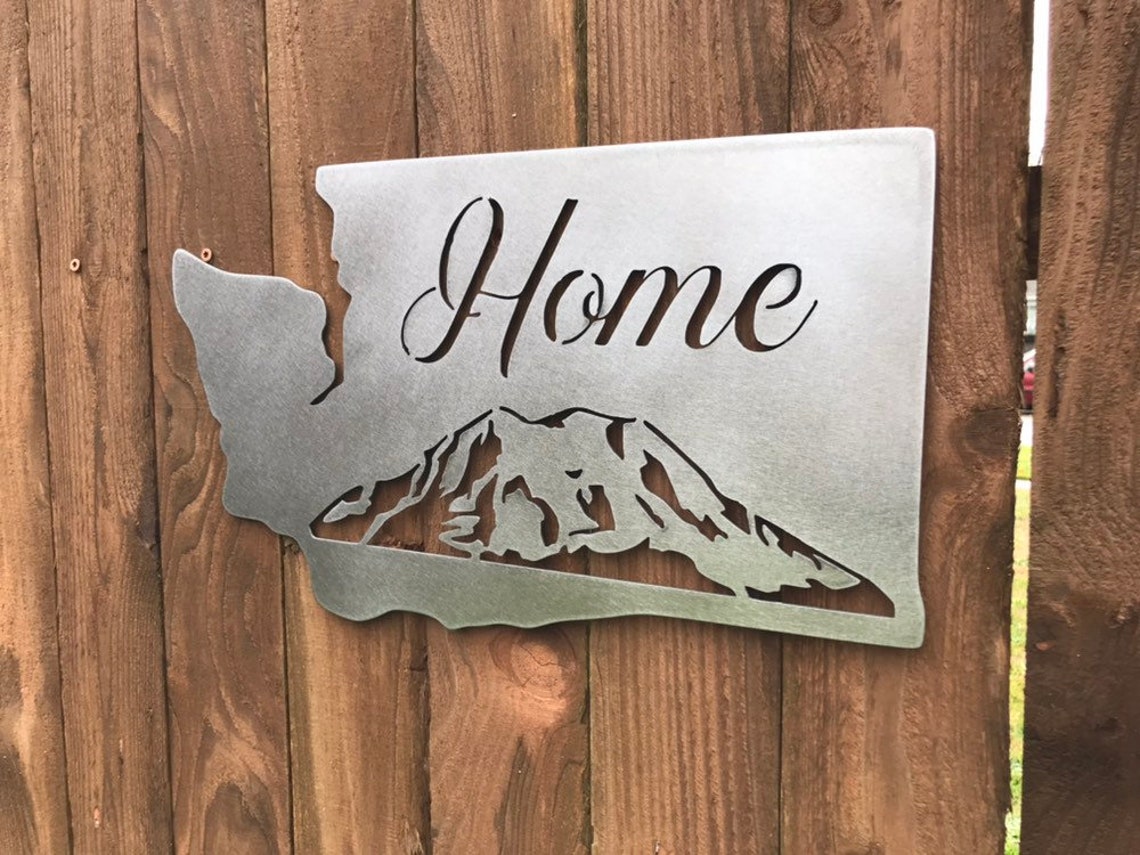 Custom Metal Home Mountain Sign - Etsy