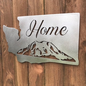 Custom Metal Home Mountain Sign - Etsy