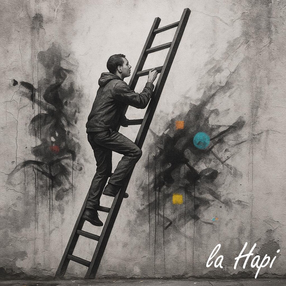 Wall Print | Ladder to Nowhere | Urban Street Art | Climbing ...