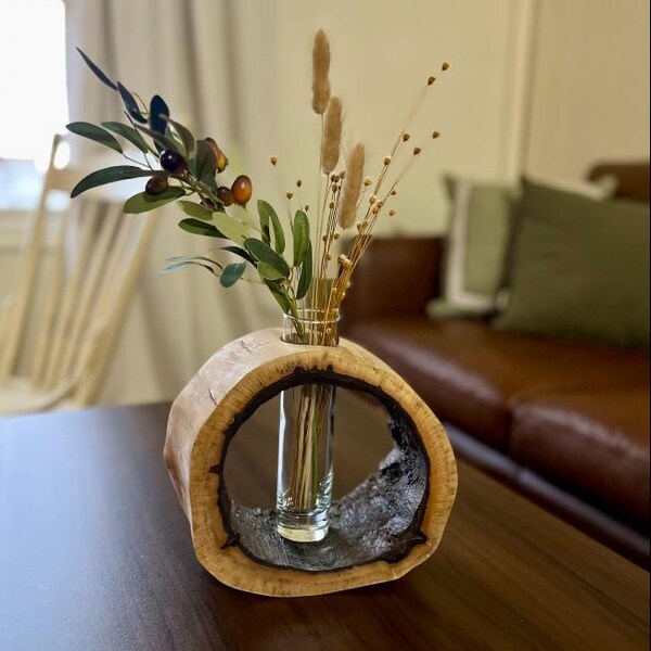 Log Vase - Etsy