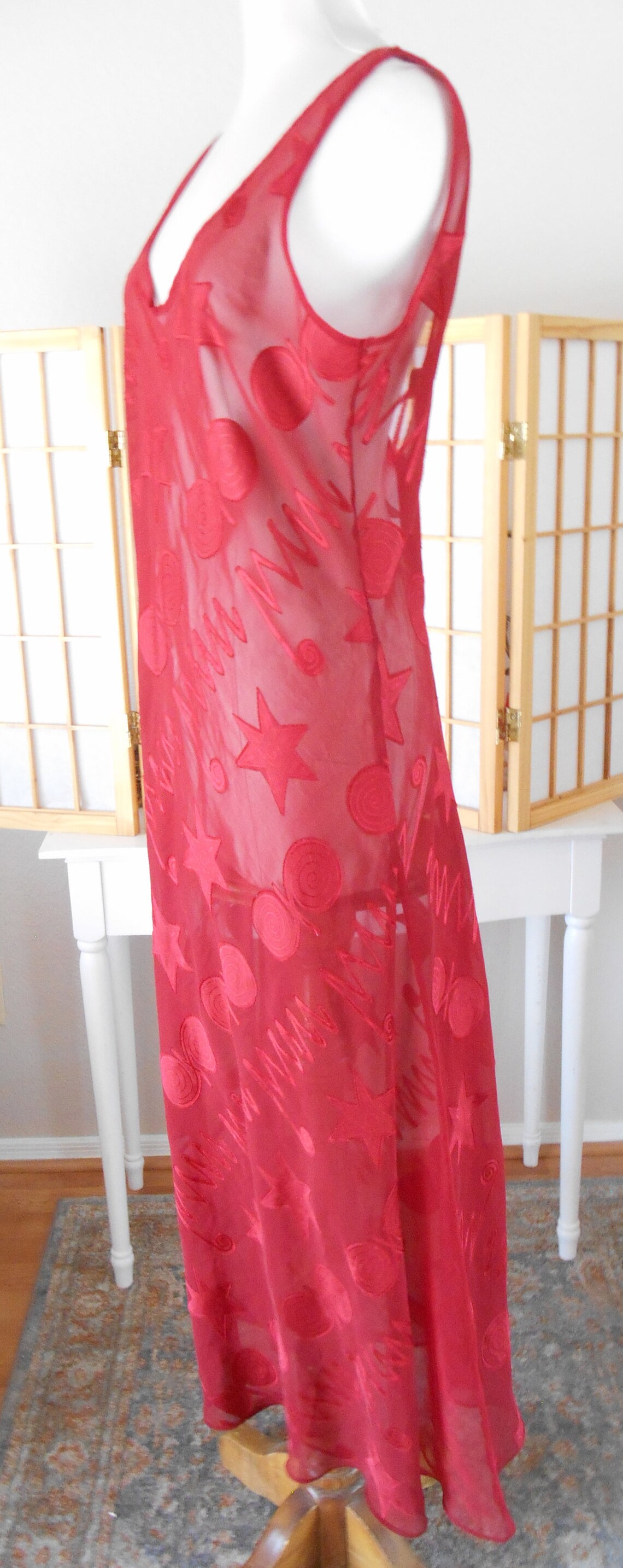 Sheer Chemise Negligee Night Gown Nightie Red Victoria's - Etsy