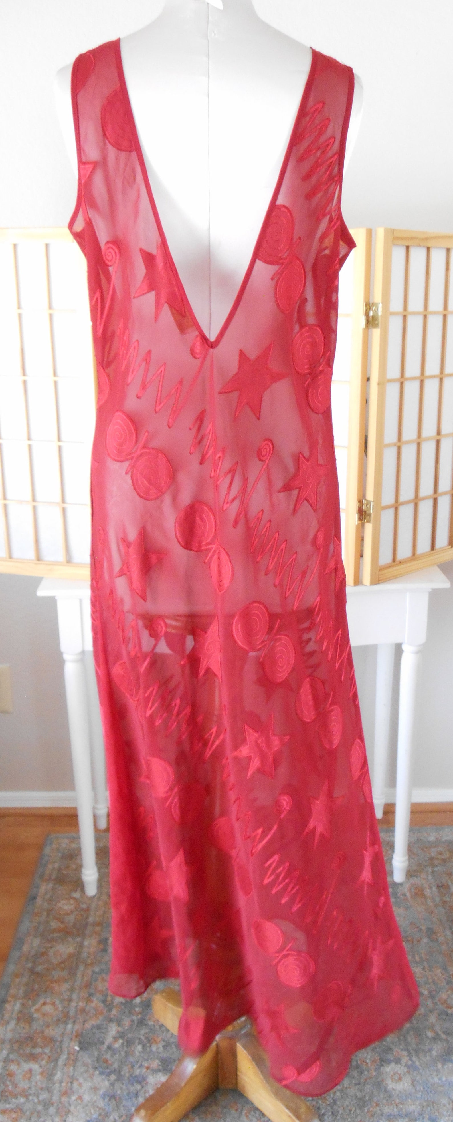 Sheer Chemise Negligee Night Gown Nightie Red Victoria's - Etsy