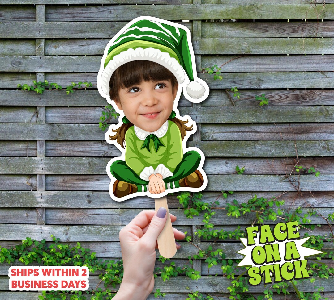 Christmas Photo Face Cut Out | Elf Face Cut Out | Big Head Christmas ...
