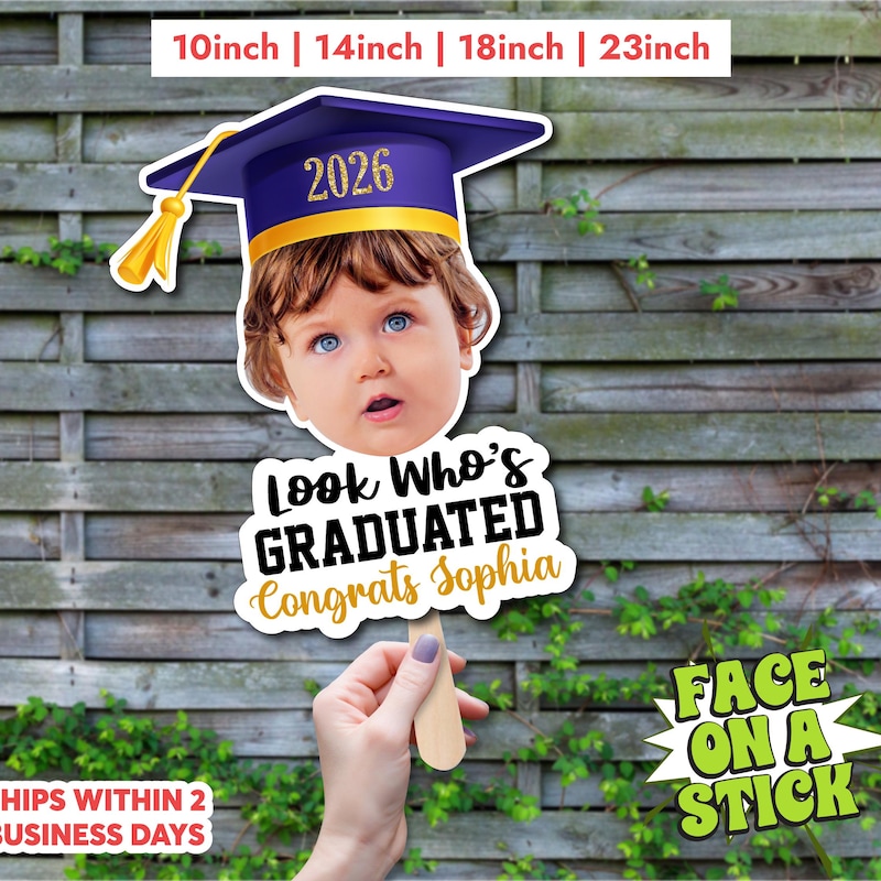 Graduation Face Sign - Etsy