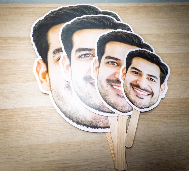Kids Birthday Hat Face on a Stick | Custom Birthday Face Cutout ...