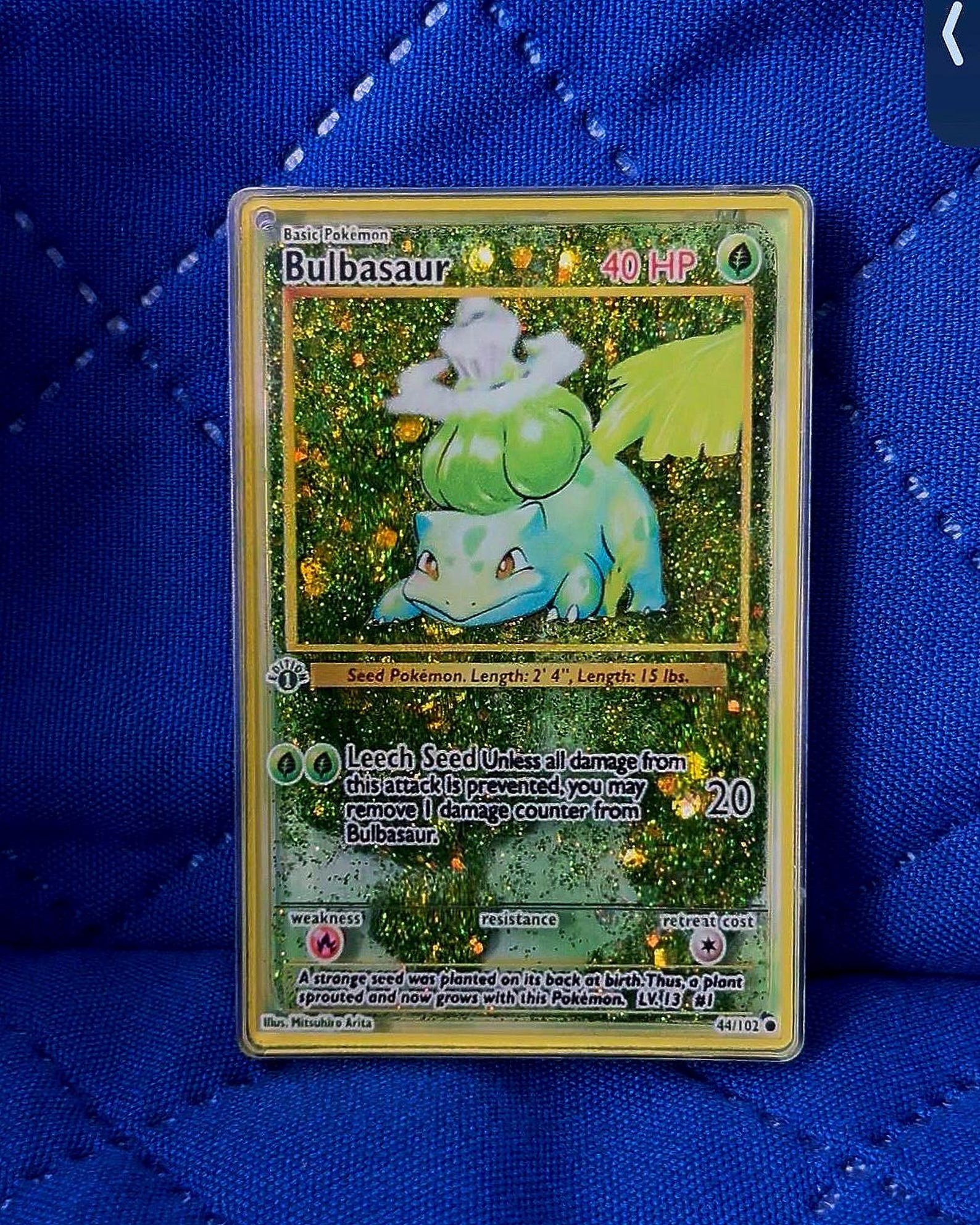1996 Bulbasaur Flowsand Pokemon Card - Etsy