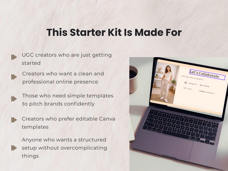 UGC Portfolio Template Canva, UGC Website Template, Beginner Media Kit ...