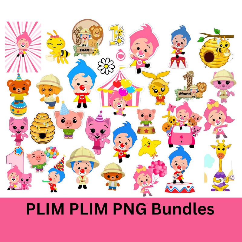 Plim Plim Characters Png - Etsy