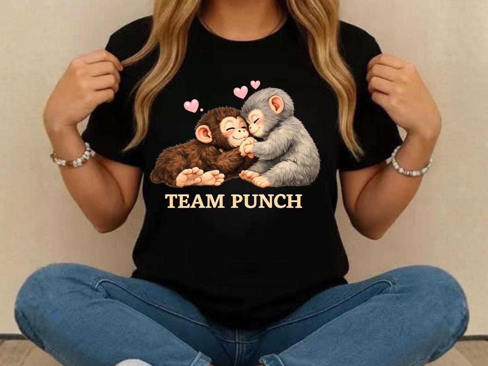 Team Punch Viral Monkey PNG, Baby Monkey Meme Clip Art (digital ...