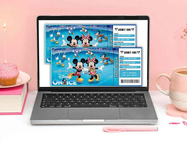 Disney On-ice Show Ticket Custom Printable – Magical Surprise Trip ...