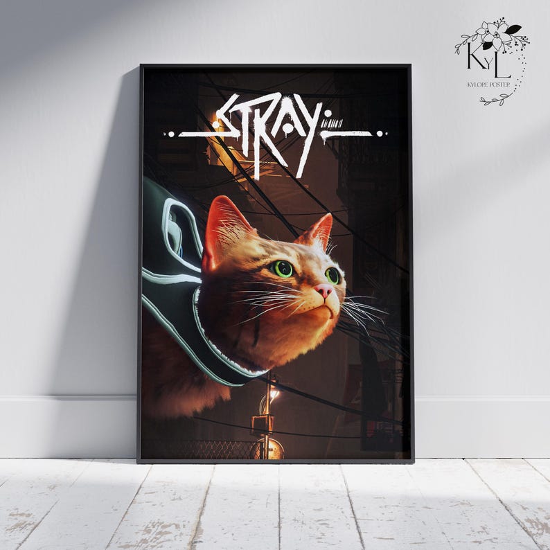 Stray Poster : Adventure Game Art Print - Etsy