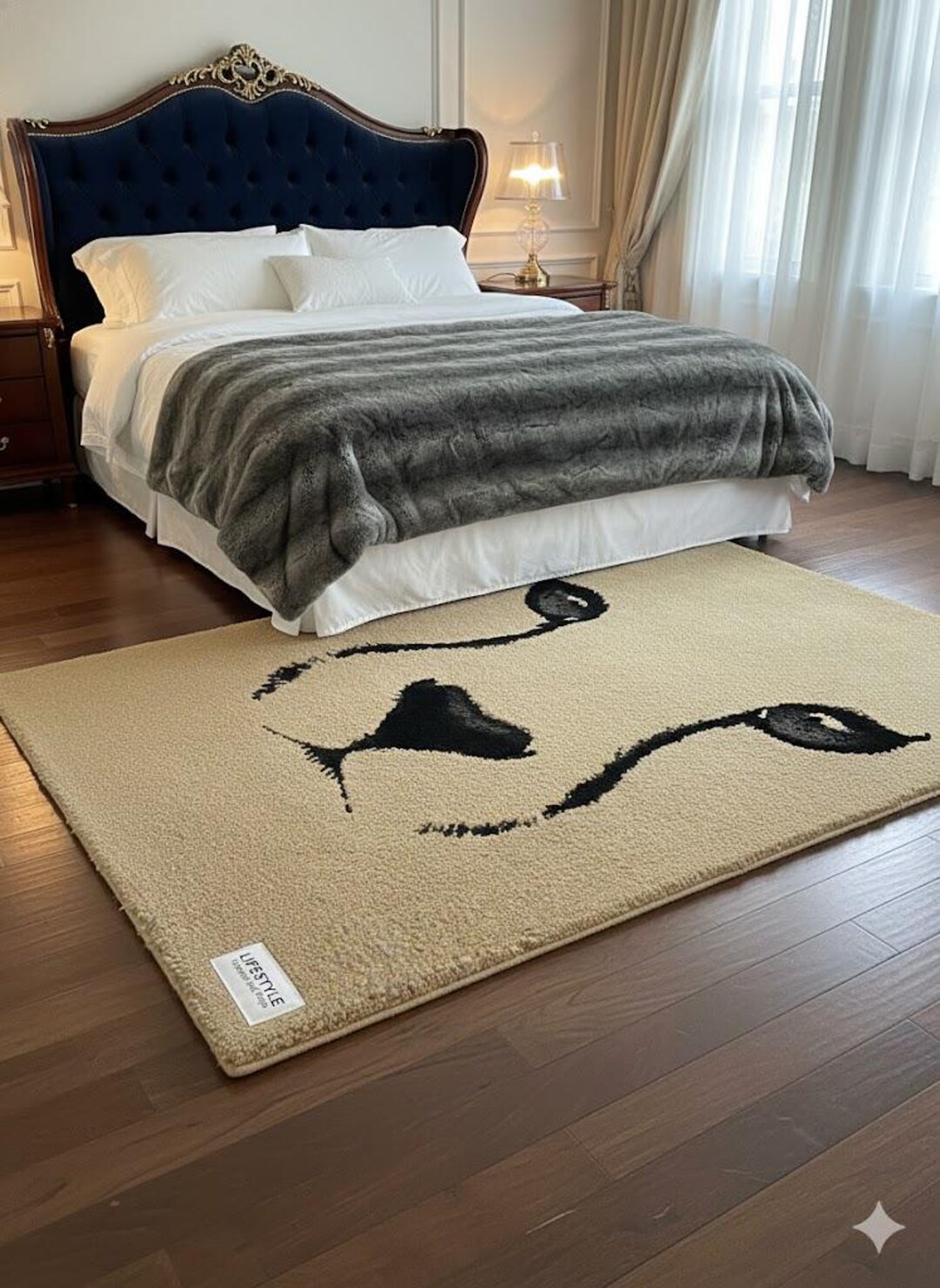 Handmade Cheetah Face Area Rug - Etsy