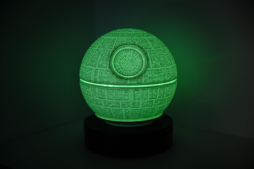 Death Star Lamp With LED Base | Space Inspired Night Light | 3D Printed ...