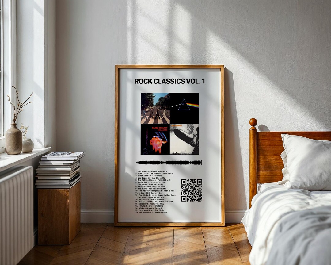 Custom Playlist Print | Spotify Waveform QR Poster | Personalized Music ...