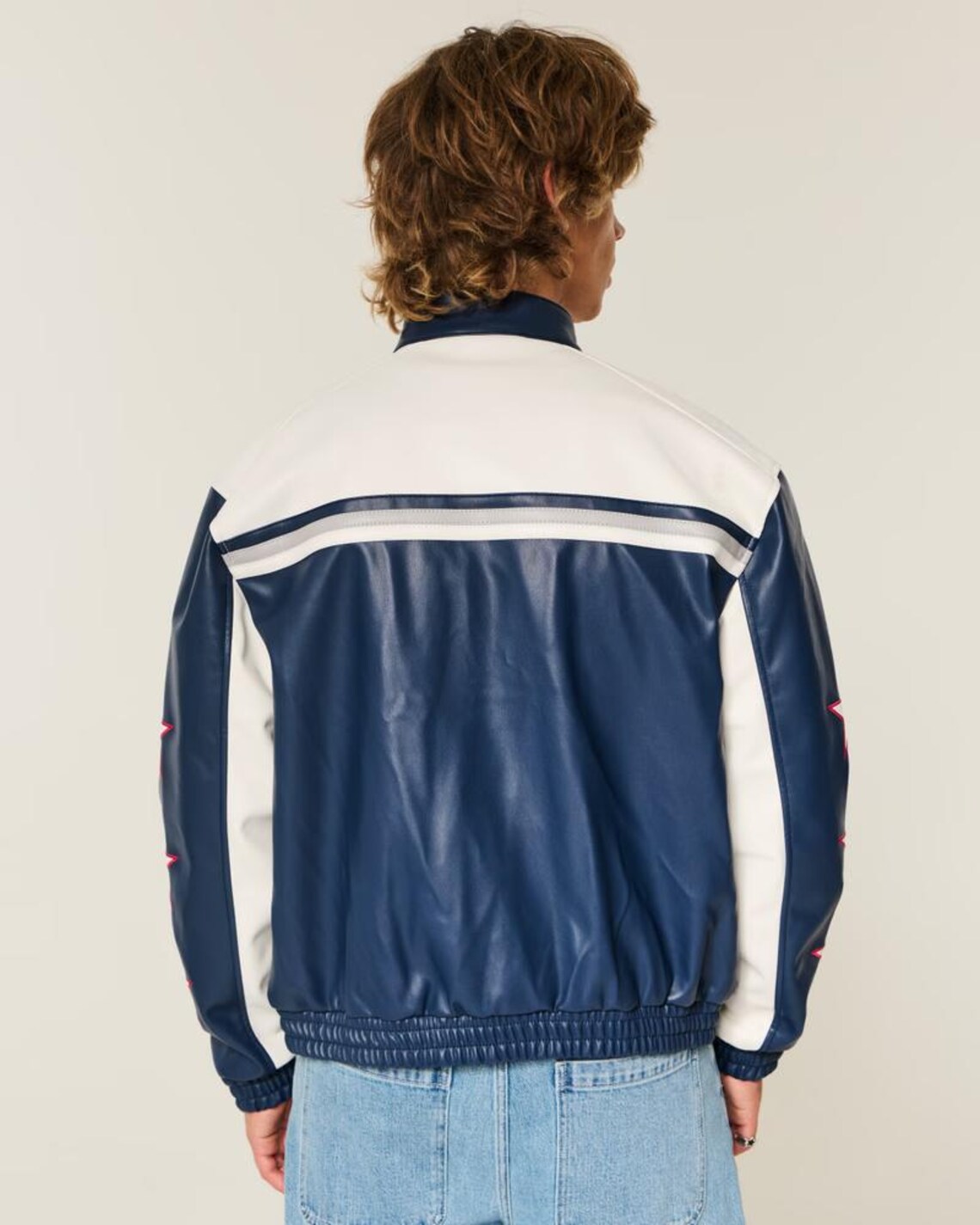 Oracle Red Bull Leather Jacket Men's Handmade Jacket - Etsy