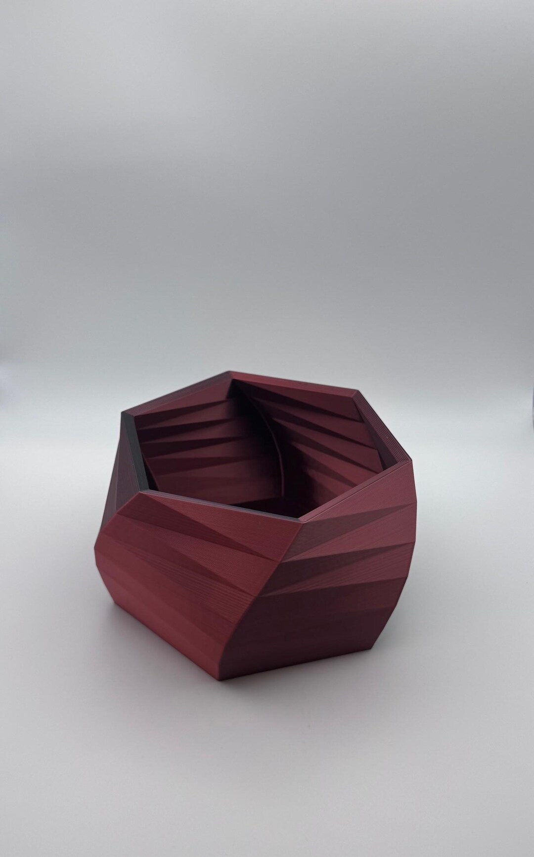 Geometric Twist Succulent Planter | 3D Printed Faceted Pot - Etsy