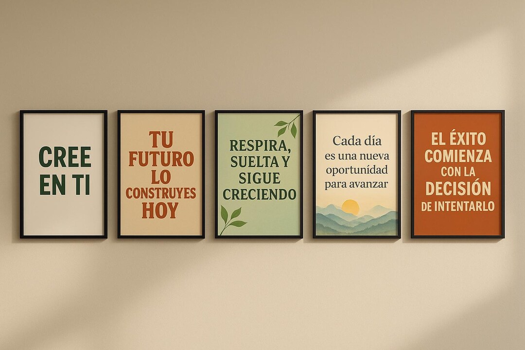 Digital Motivational Poster • Printable Art • Spanish Wall Art • 3 ...