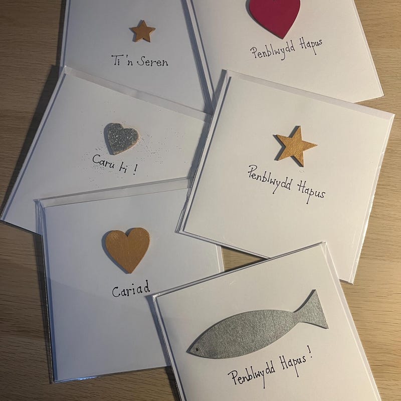 Welsh Birthday Card Pack - Etsy UK