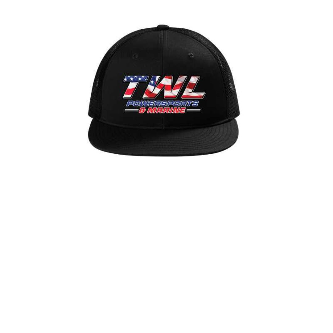 TWL American Flag -snapback Flat Bill Trucker Cap - Etsy