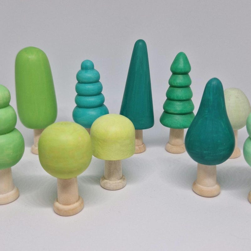 Wooden Peg Dolls Forest - Etsy UK