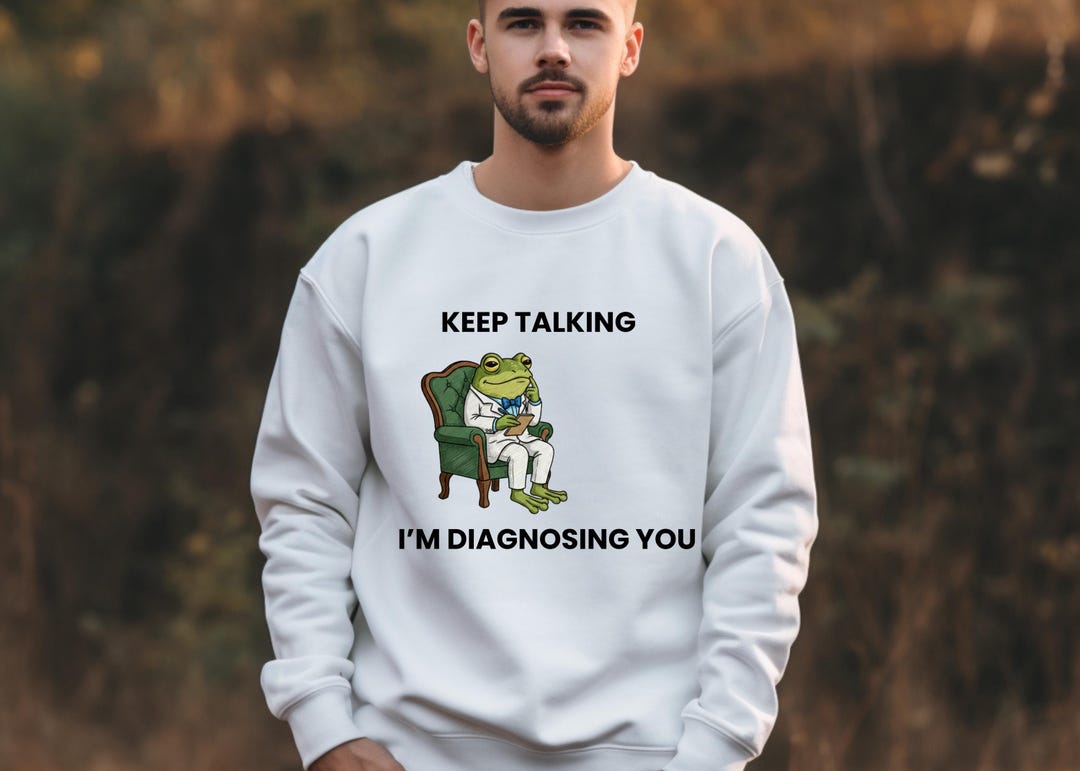 Froggy Diagnosis Sweatshirt Funny Nurse Frog Medical Humor Pullover ...