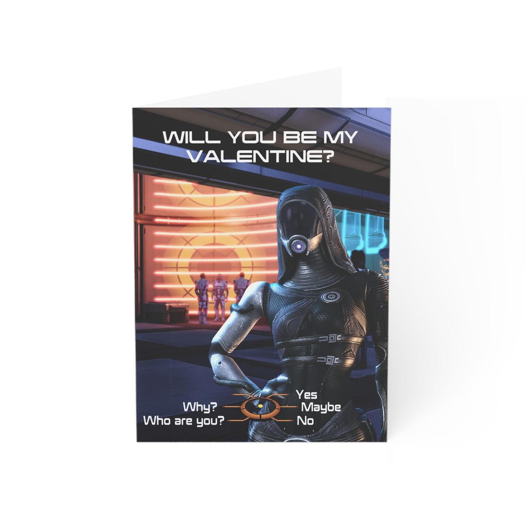 Mass Effect Valentine's Day Card - Dialogue Tree | Packs of 1/10/30/50 ...
