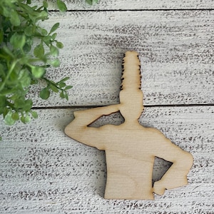 Drum Major Wood Cutouts - Glitter DIY Natural Versions High School ...