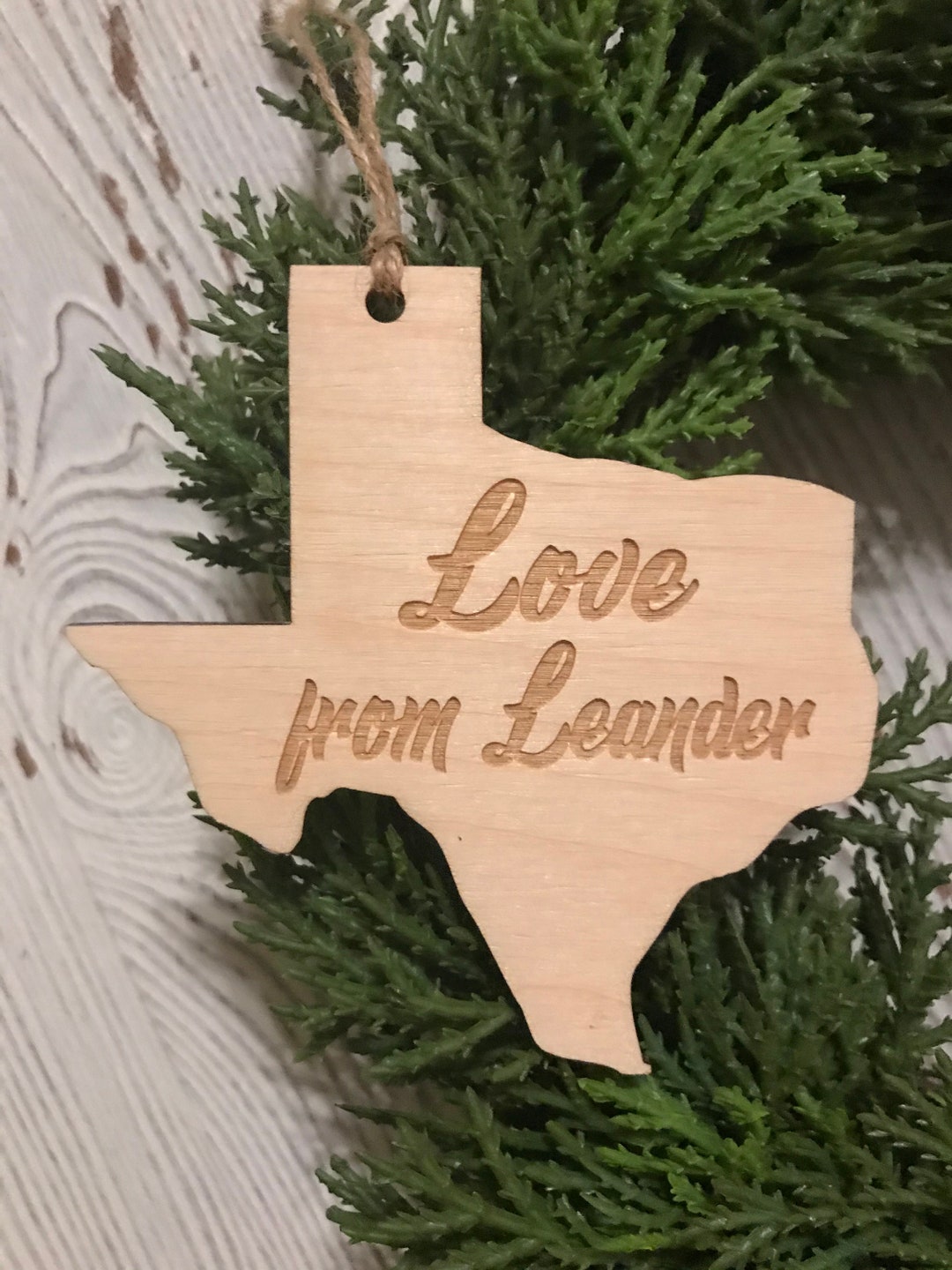 Leander Texas Ornament - Love From Leander - Etsy